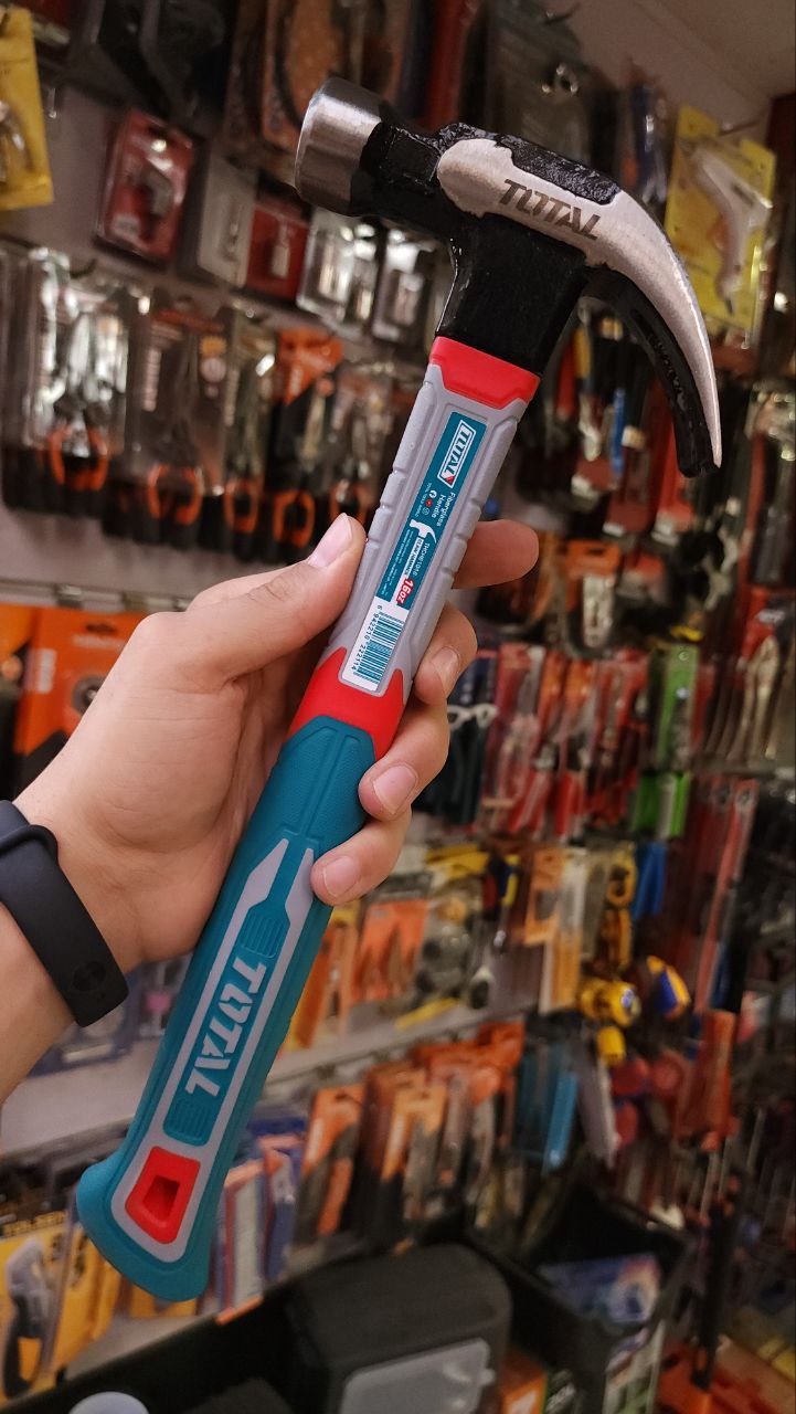 شاكوش خلاعة يد فايبر 450 جم مغناطيسي من TOTAL | المزاحي لتجارة العدد