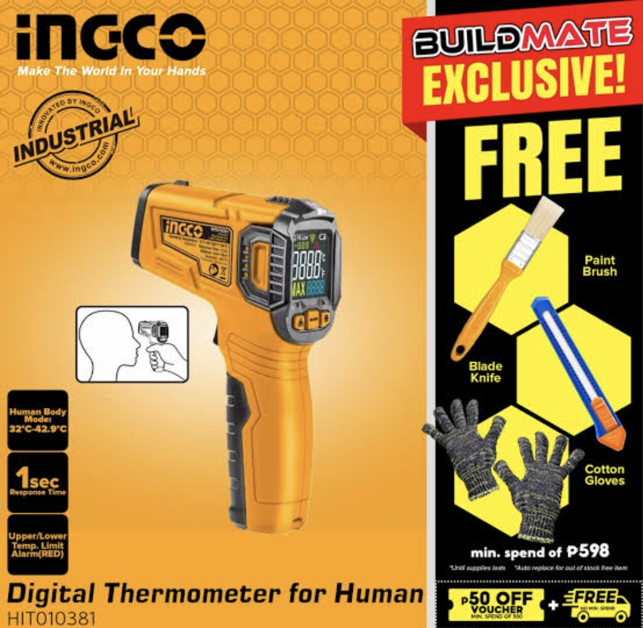 جهاز ترموميتر ديجيتال لقياس الحرارة عن بعد من INECO | المزاحي لتجارة العدد