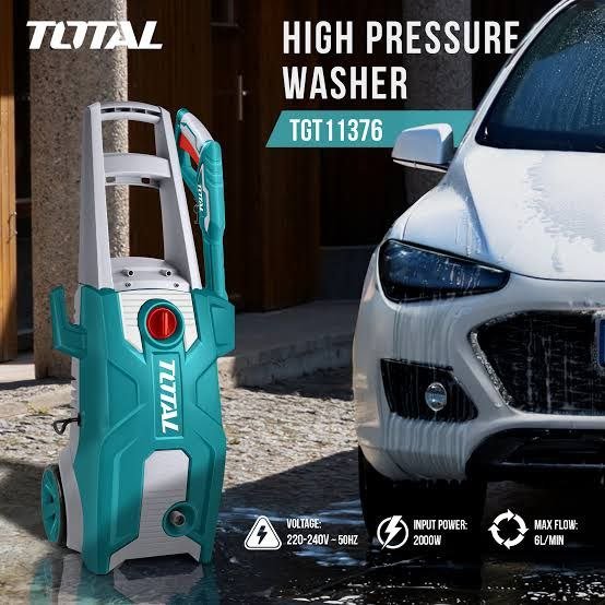 ماكينة غسيل 160 بار 2000 وات بالمشتملات من TOTAL | المزاحي لتجارة العدد